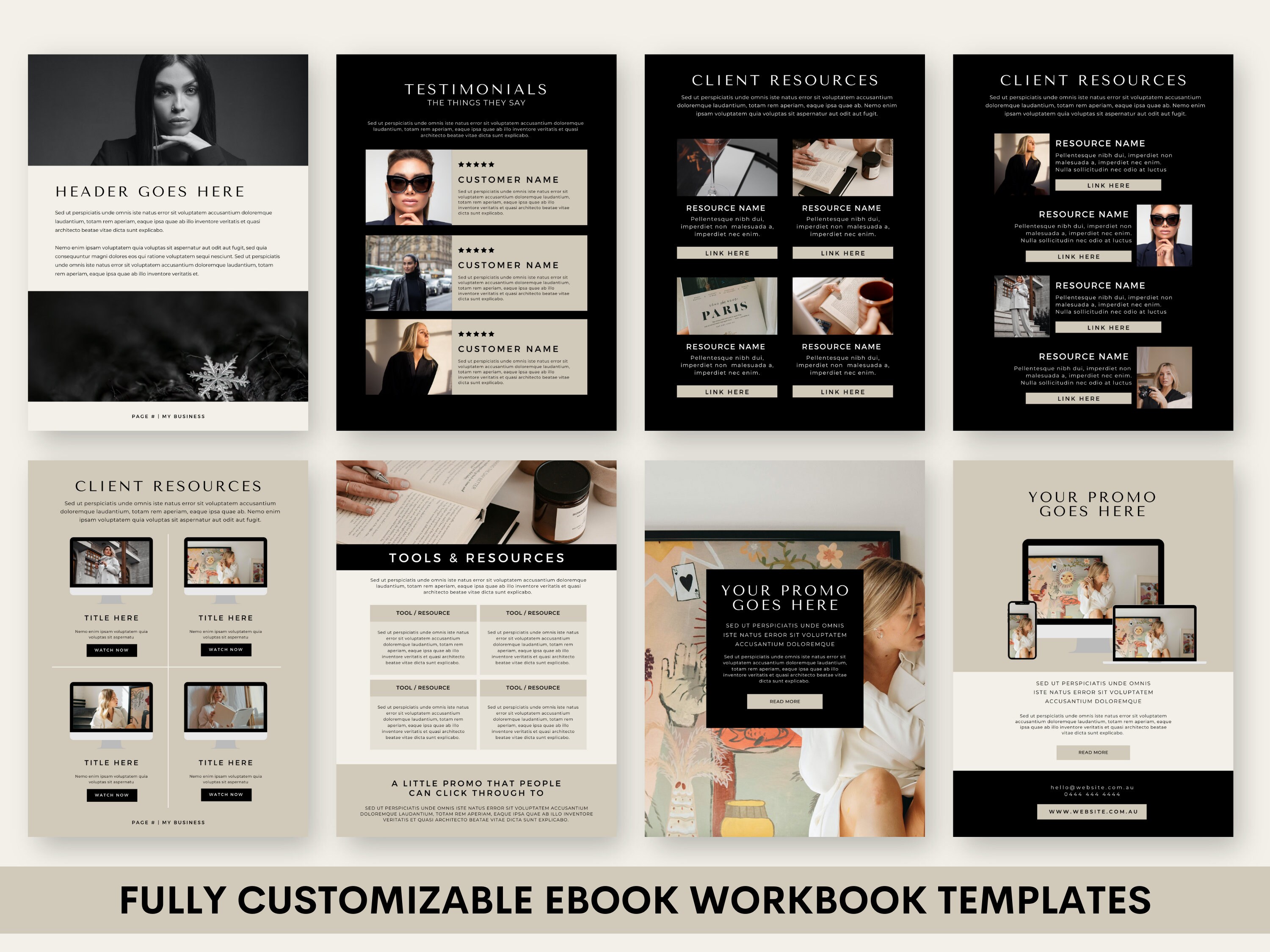 Lead Magnet Template, 60 Page Workbook Template in Canva, Done for You ...