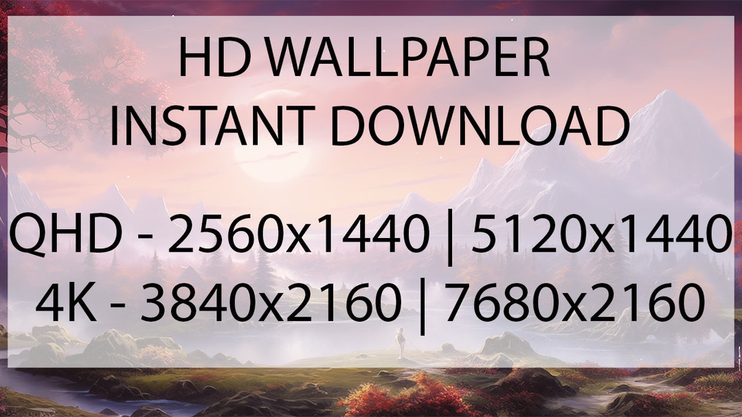 Fantasy Moon Rise Desktop Background QHD and 4K in 16x9 & 32x9 ASPECT ...