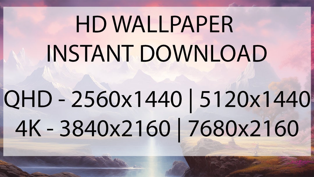 Fantasy Sunrise Desktop Background QHD and 4K in 16x9 & 32x9 ASPECT - Etsy