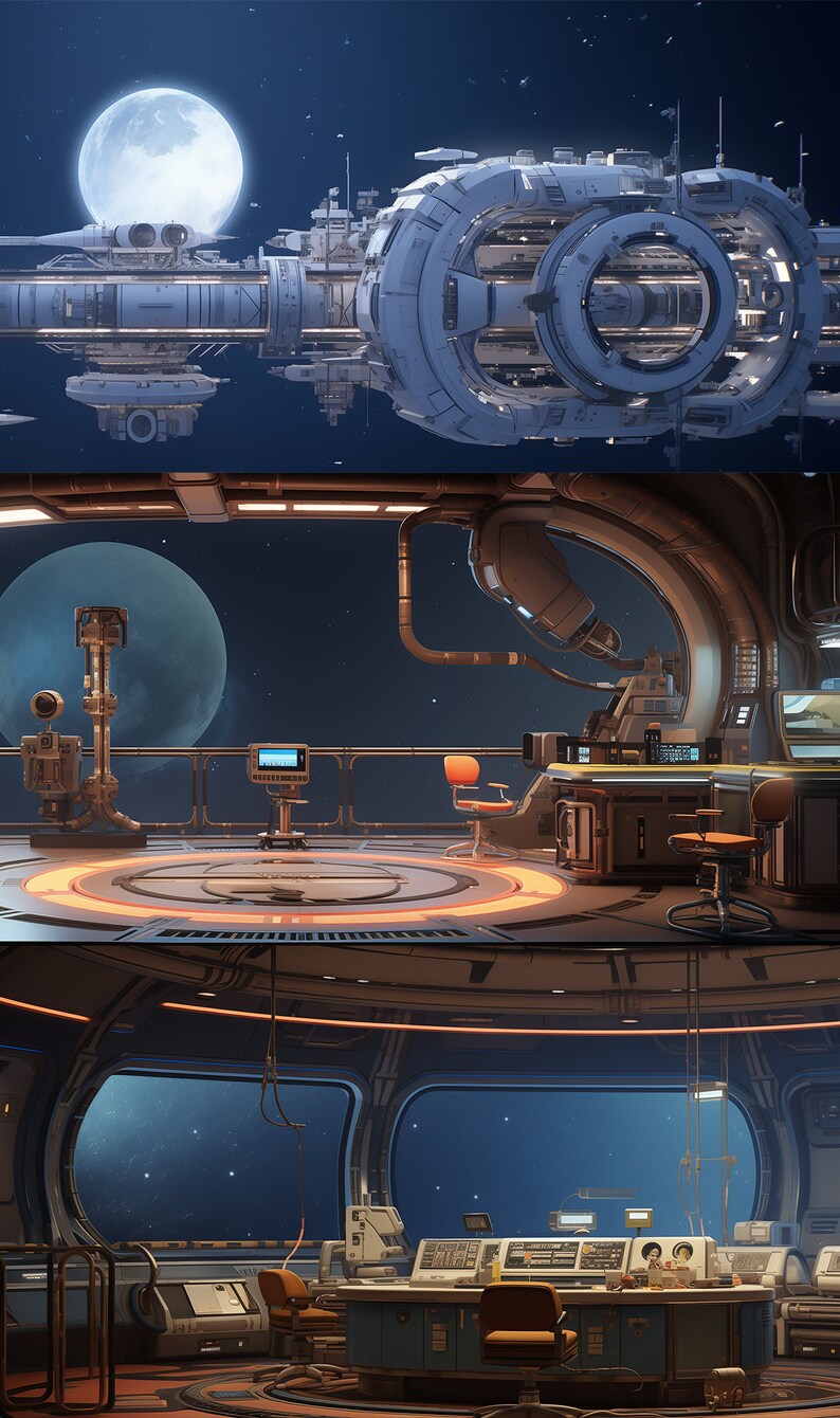 Space Station Desktop Background QHD and 4K in 16x9 & 32x9 ASPECT ...