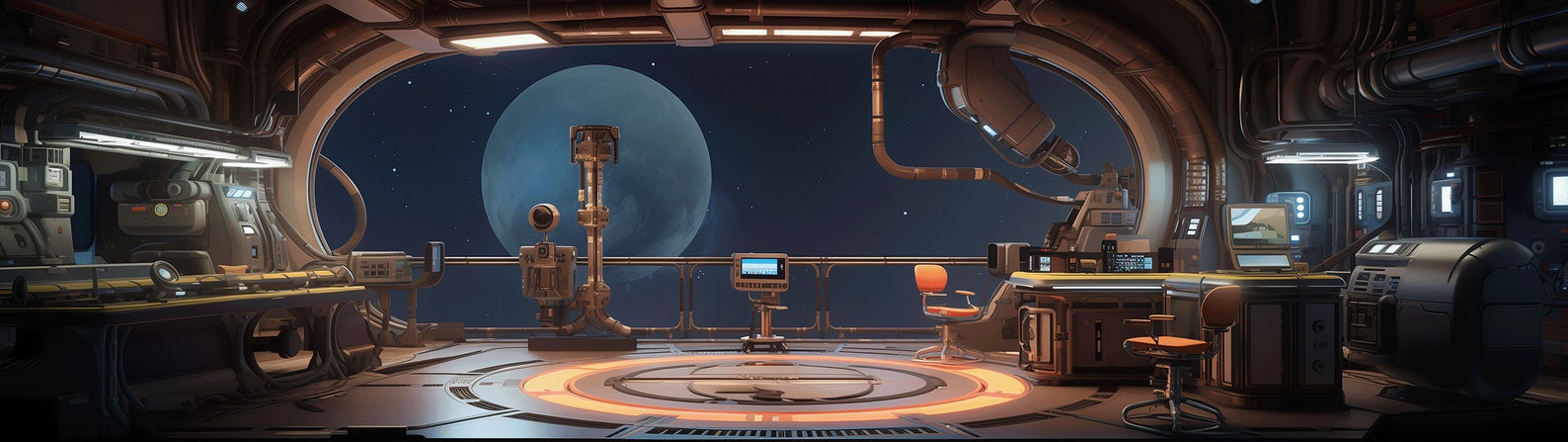 Space Station Desktop Background QHD and 4K in 16x9 & 32x9 ASPECT ...