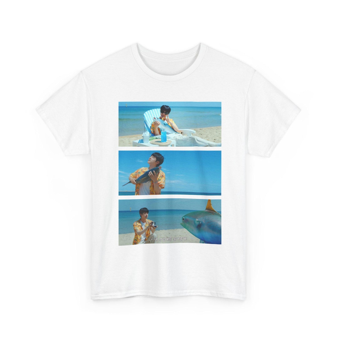 BTS Jin Unisex Heavy Cotton Tee, Super Tuna Tshirt, Kim Seokjin Shirt ...