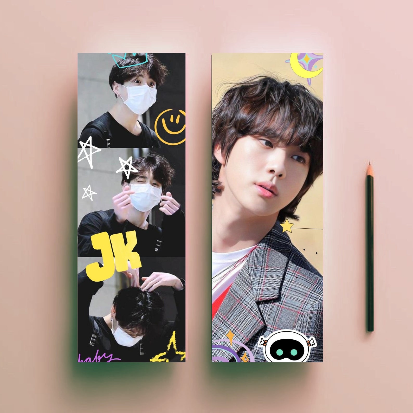 BTS Bookmark Bundle Printable Bookmarks Set of 7 Printable - Etsy