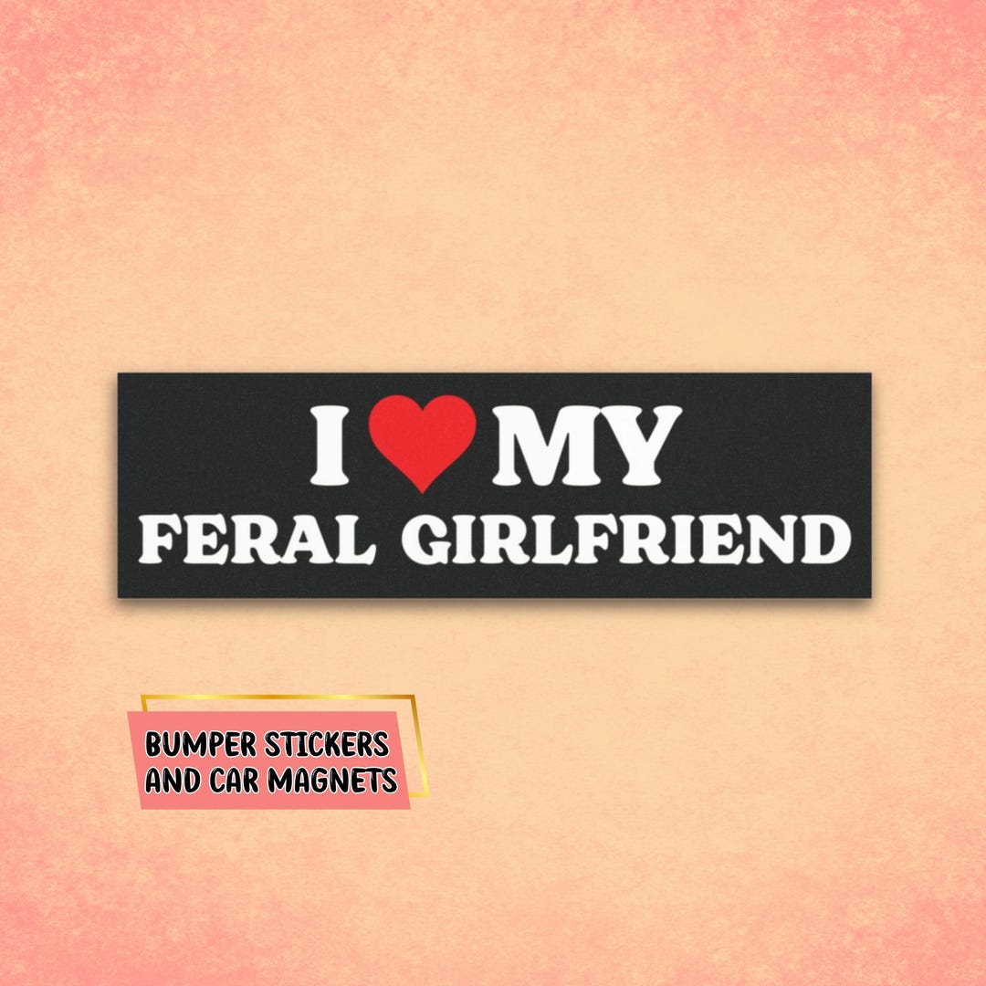 Car Magnet, I Heart My Girlfriend, Bumper Magnet, Car Gifts, Bumper ...