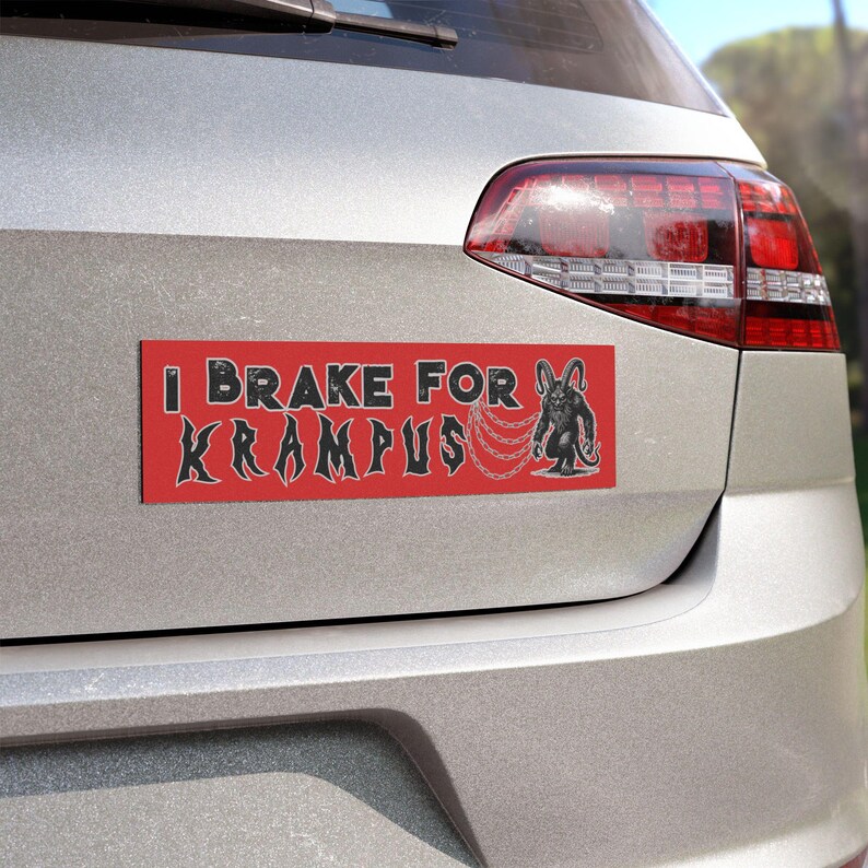 Krampus Car Magnet, Bumper, Funny Xmas Gift, Adult Christmas, Funny ...