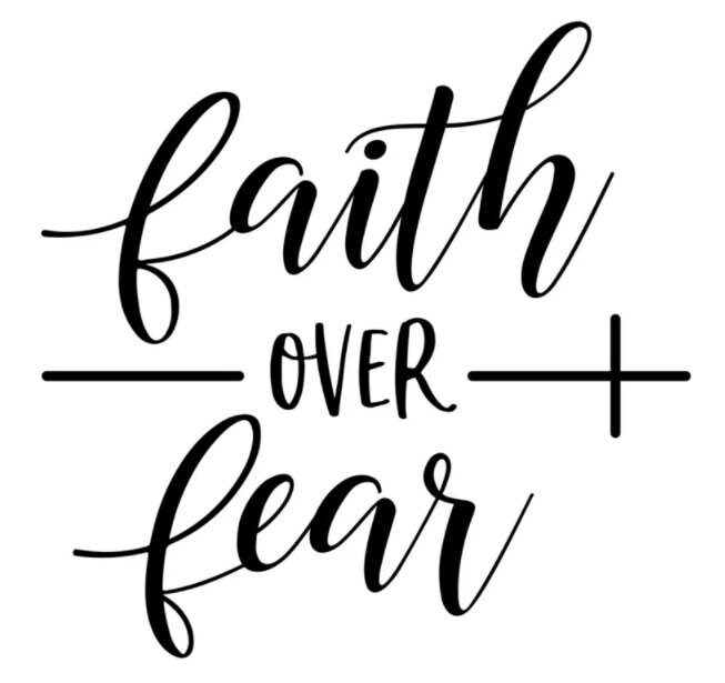 The Faith Over Fear Vector Set SVG PNG Included Instant - Etsy