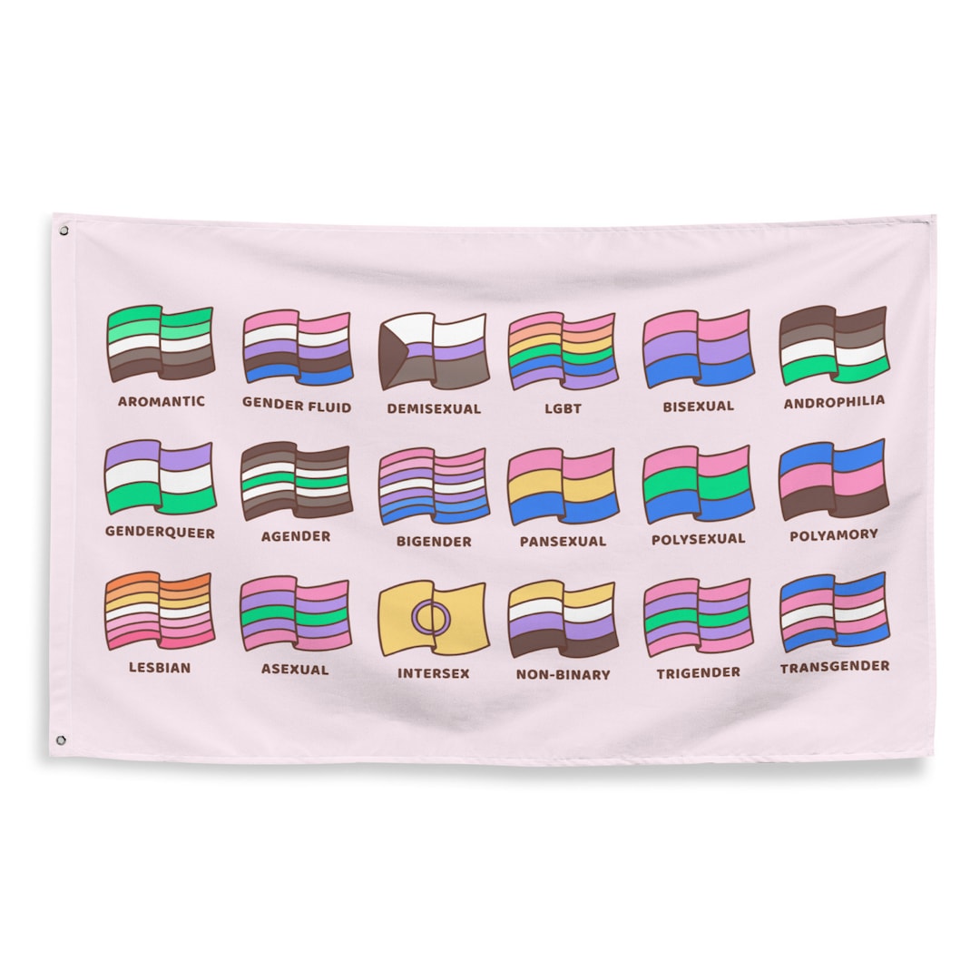 LGBTQ Flag, Sexuality Flags, Gender Identity Flags, Inclusivity Flag ...