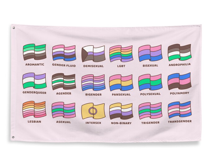 LGBTQ Flag, Sexuality Flags, Gender Identity Flags, Inclusivity Flag ...
