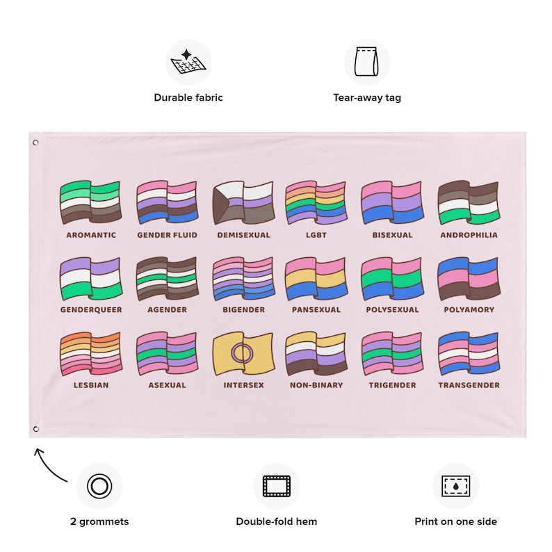 LGBTQ Flag Sexuality Flags Gender Identity Flags - Etsy