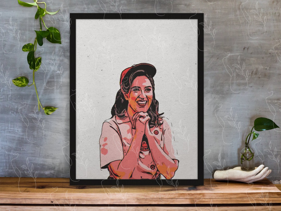 D'arcy Carden Art PNG Olivia Greta Poster A League of Their Own Print ...