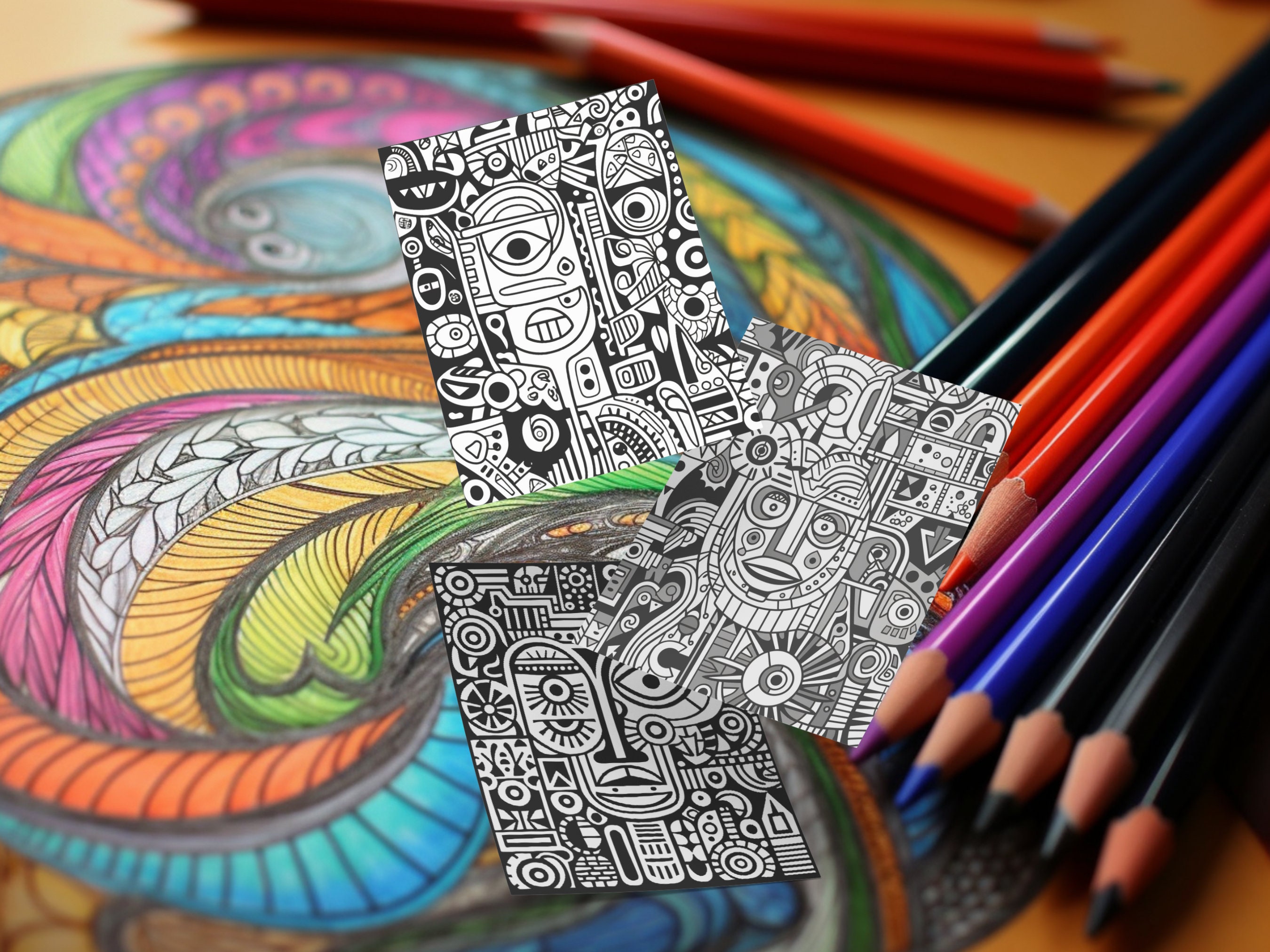 Abstract Coloring Book for Mindful Creativity Versatile and Unique ...
