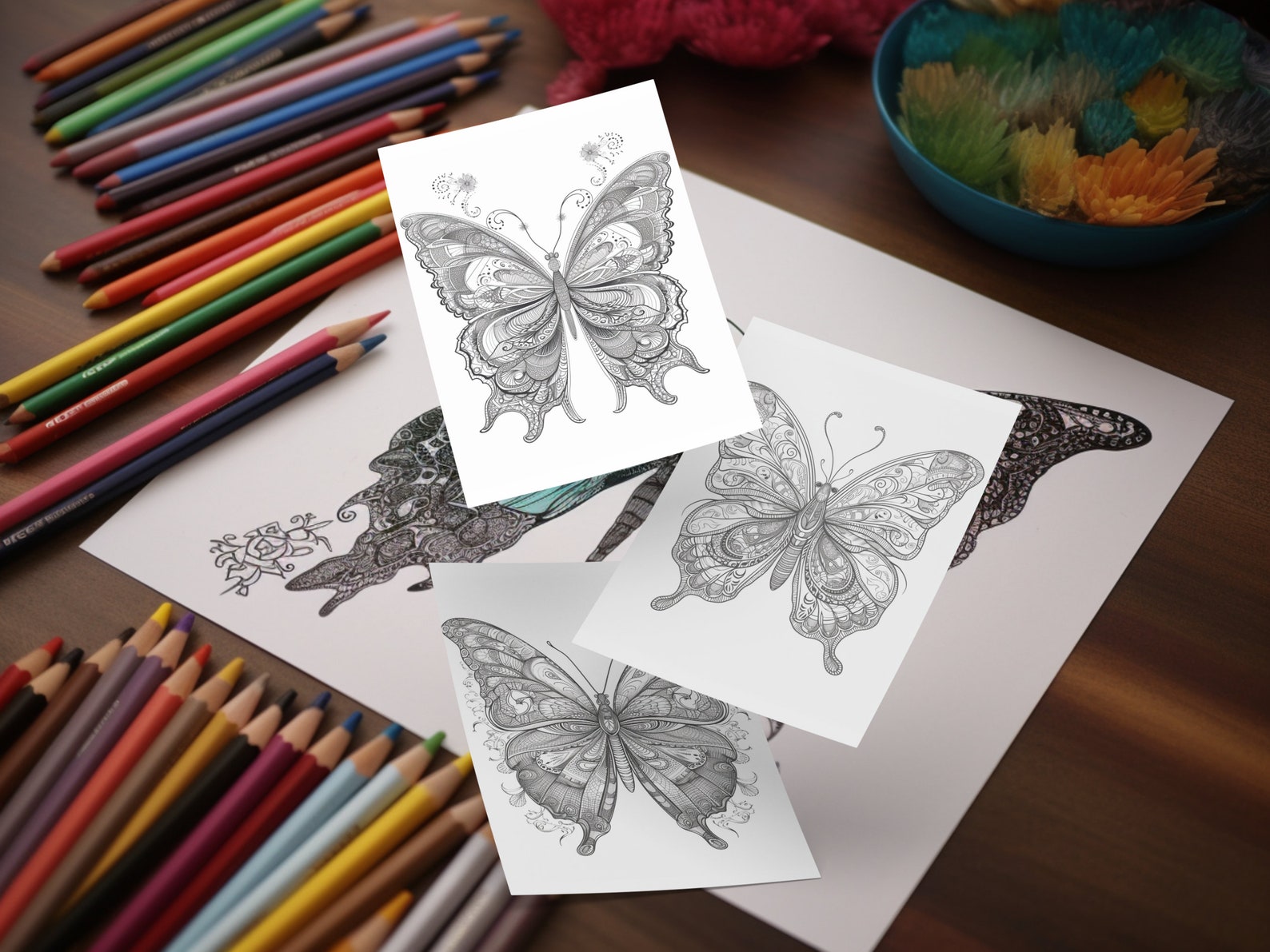 Butterfly Coloring Pages Printable Butterfly Coloring Page Butterfly ...