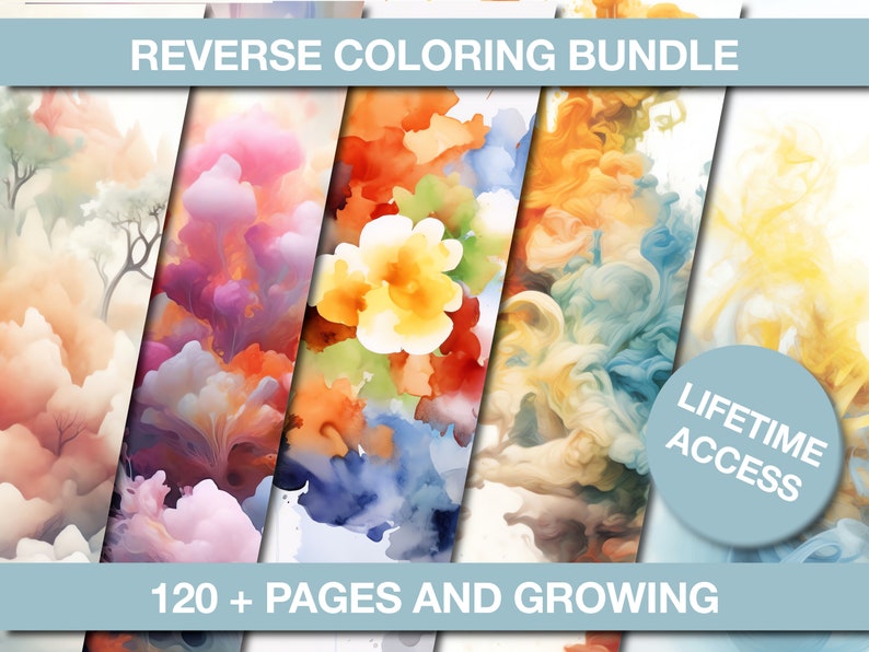 Reverse Coloring Book Relaxing & Mindful Coloring Experience Inverse ...