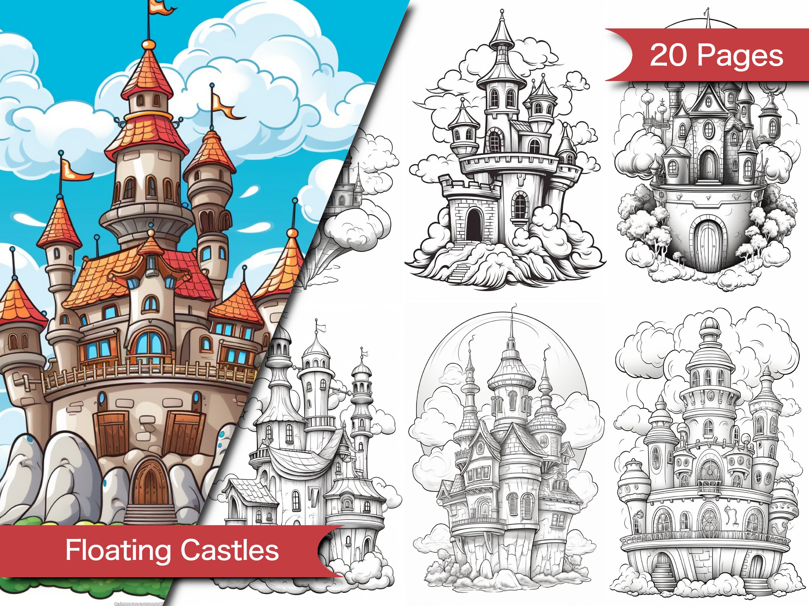 Castle Tower Coloring Pages