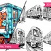 Graffiti Train Coloring Book Instant Download Unique Designs for All ...