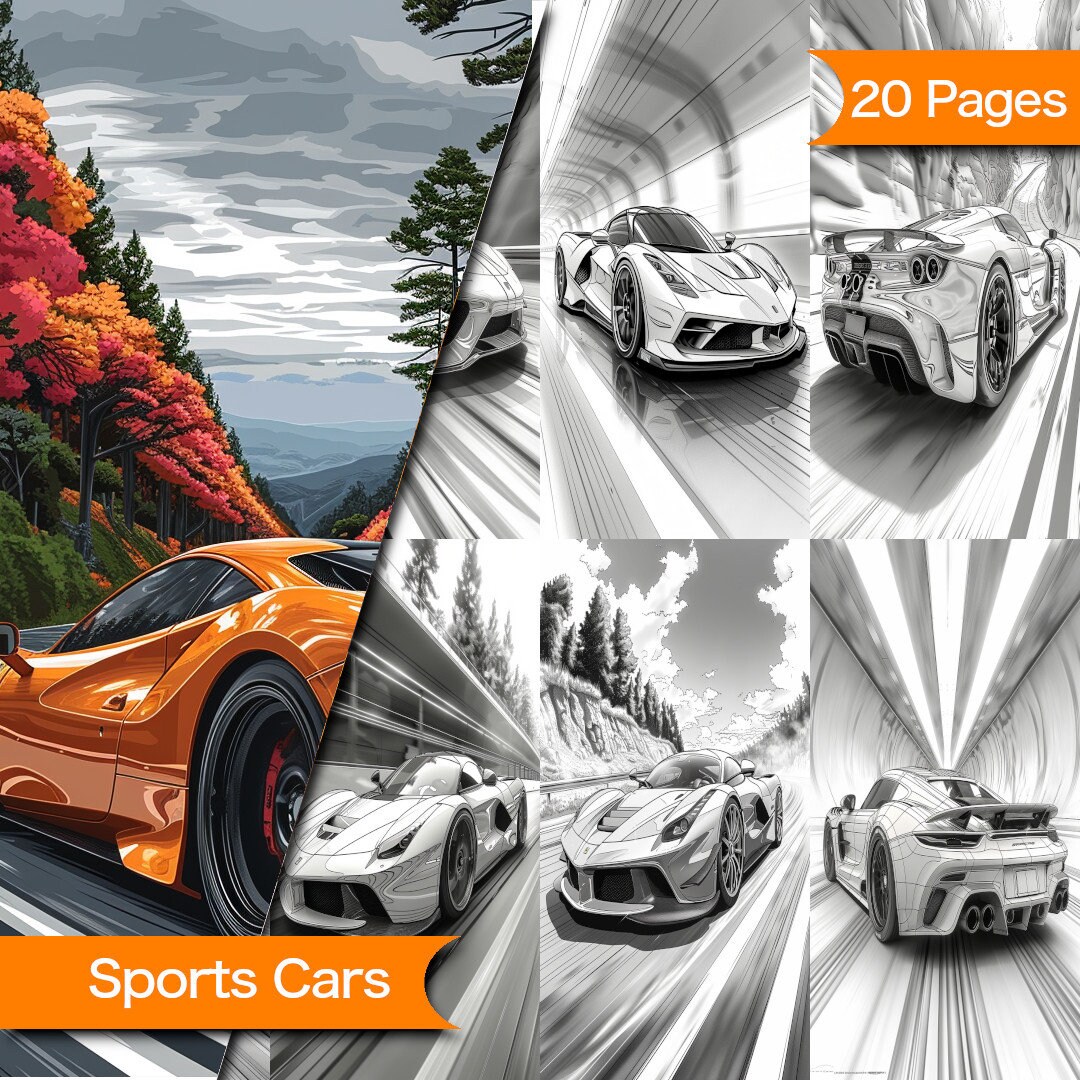 Race Car Coloring Pages Children Car Art Fast Car Drawings Car Themed ...