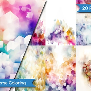 Reverse Coloring Book With Vibrant Pre-filled Colors Stress-free Art ...
