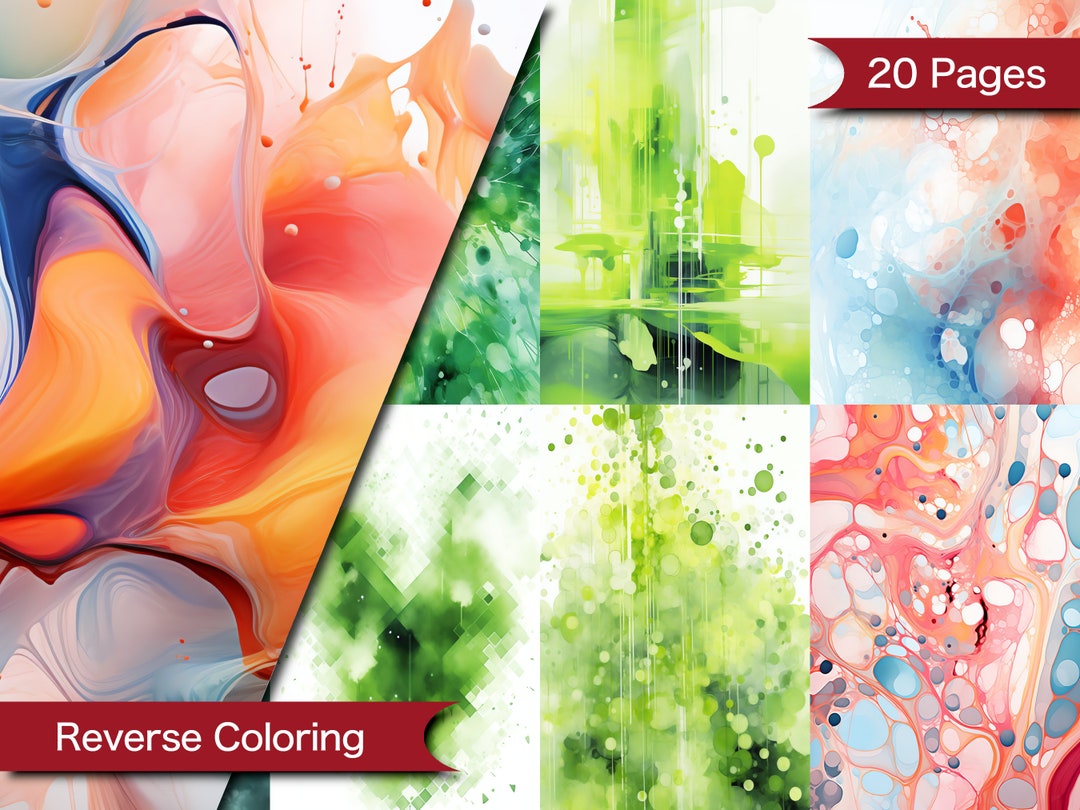 Unique Reverse Coloring Experience for Artistic Expression, Digital ...