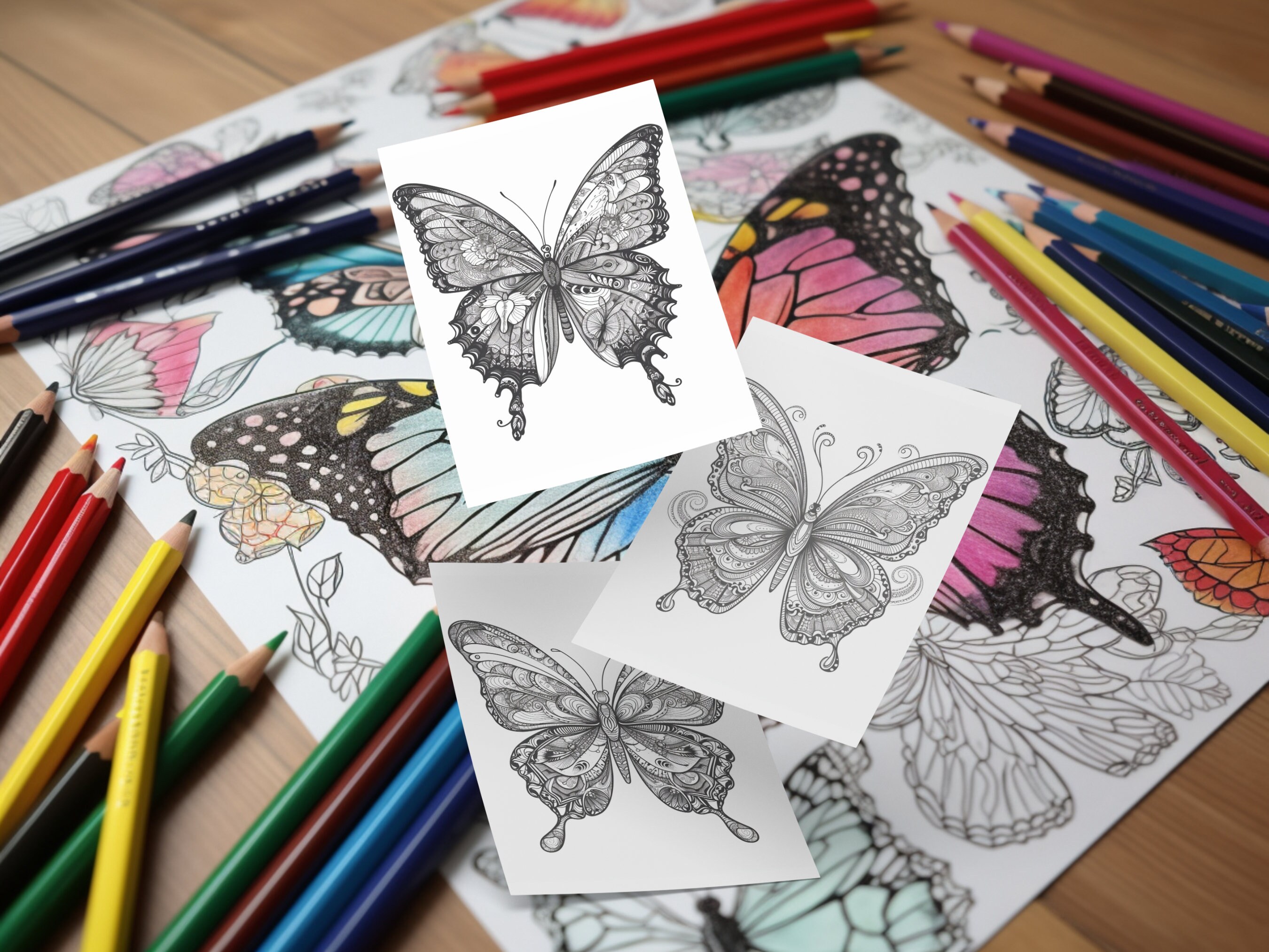 Butterfly Coloring Pages Printable Butterfly Coloring Page Butterfly ...