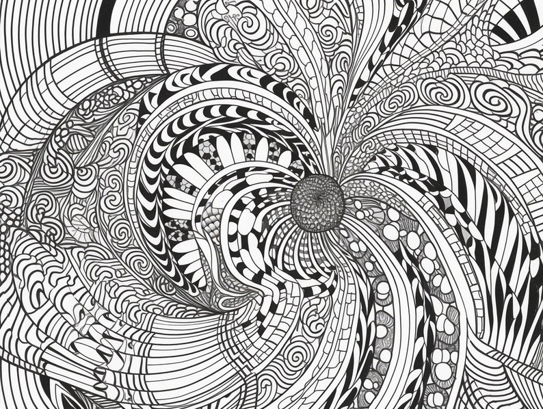 Optical Illusions Coloring Book Optical Illusion Trippy Art Visual Art ...