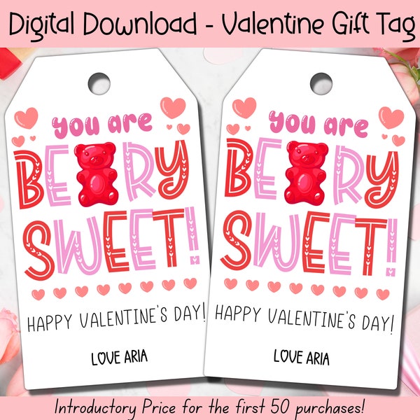 Valentine Favor Tags - Etsy