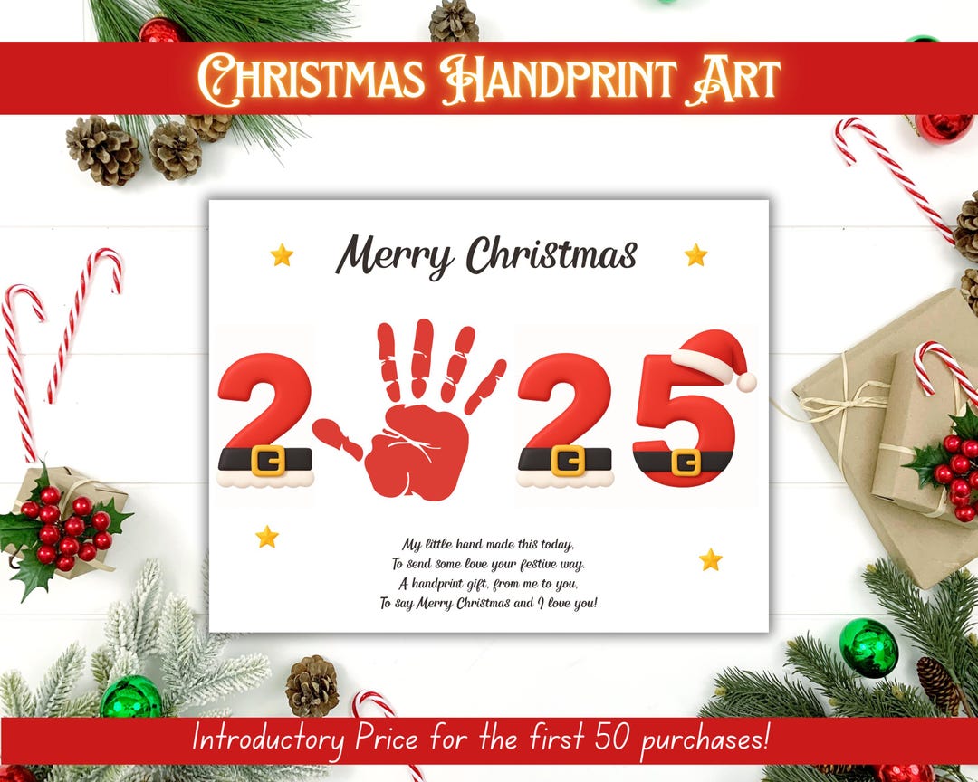 Christmas Handprint Art, Christmas Craft, Christmas Activities, Winter ...