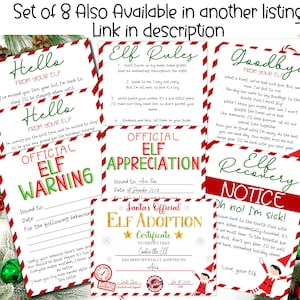 EDITABLE Elf Retirement Letter, Goodbye Letter, Elf Final Departure ...