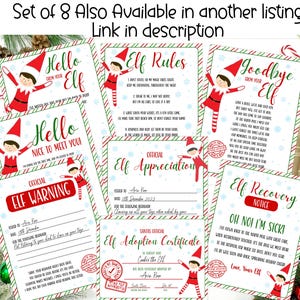 EDITABLE Elf Goodbye Letter, Elf Departure Letter, Elf Farewell Letter ...