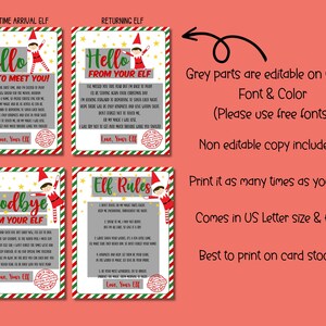 EDITABLE Elf Letter, Elf Welcome Letter, Elf Arrival Letter, Elf ...