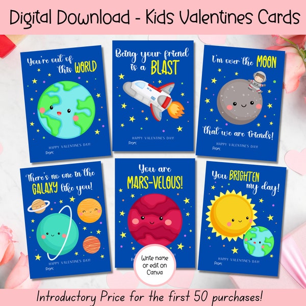 Space Valentine - Etsy