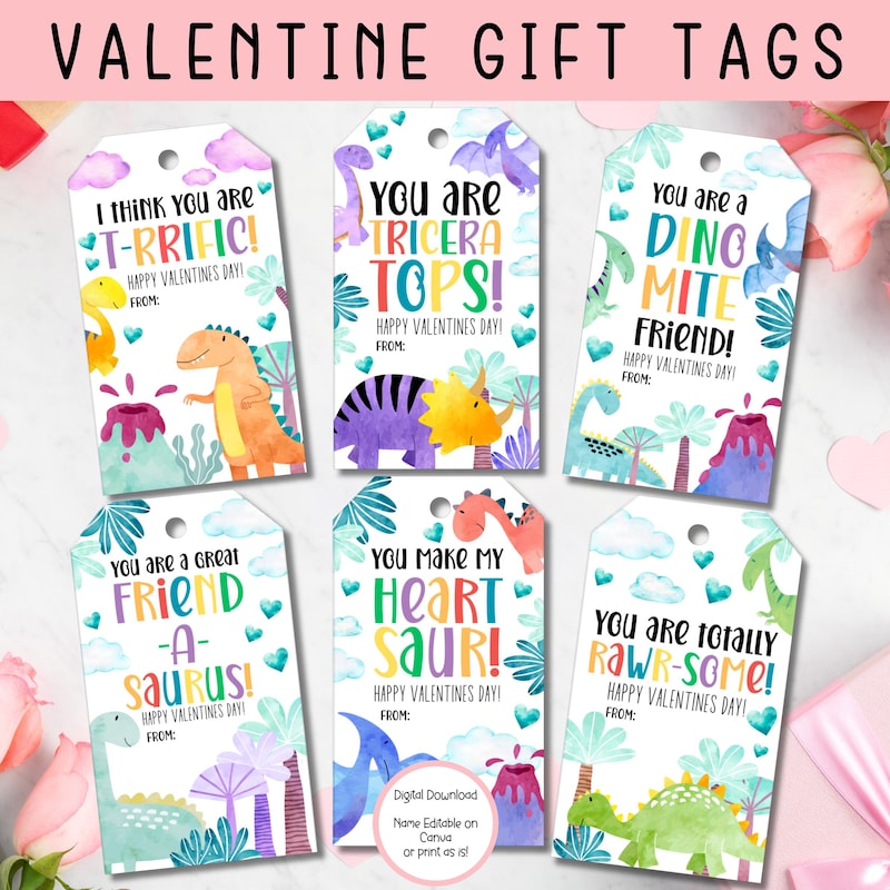 Dinosaur Valentine - Etsy