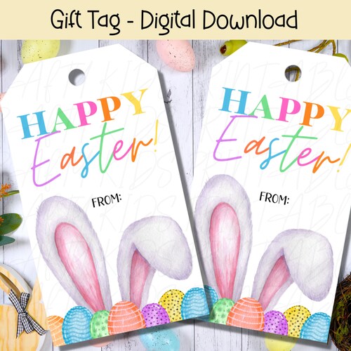 Easter Bunny Bait Printable Gift Tags Pink Easter Treat Bag - Etsy