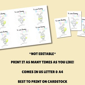 Colorful Easter Kids Card, Kids Easter Cards, Easter Gift Tags, Easter ...