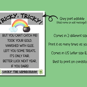 EDITABLE Leprechaun Letter, Leprechaun Trap Letter, Letter From ...