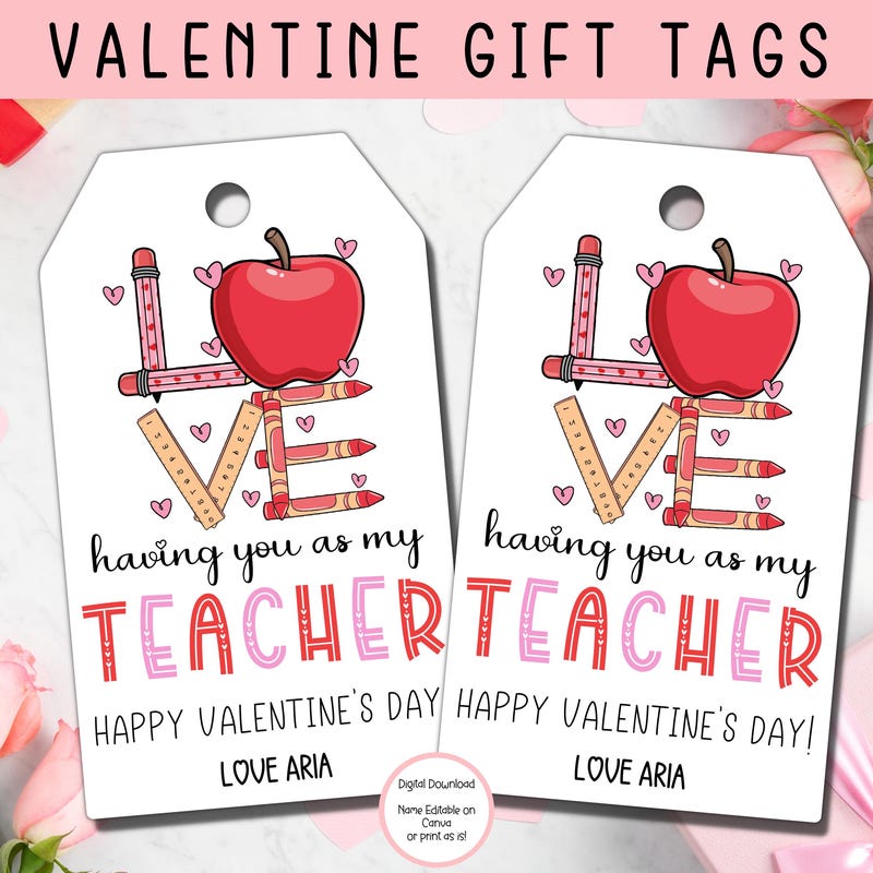 Teacher Valentines - Etsy