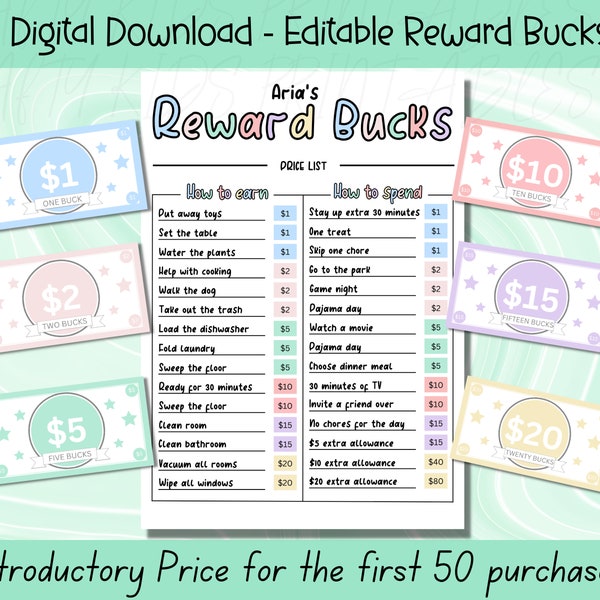 Reward Chart - Etsy