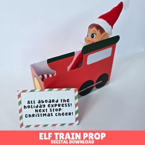 Elf Train Prop, Elf Prop Idea, Printable Elf Kit, Printable Elf Prop ...