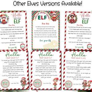 EDITABLE Elves Goodbye Letter, Multiple Elf Departure Letter, Elf ...