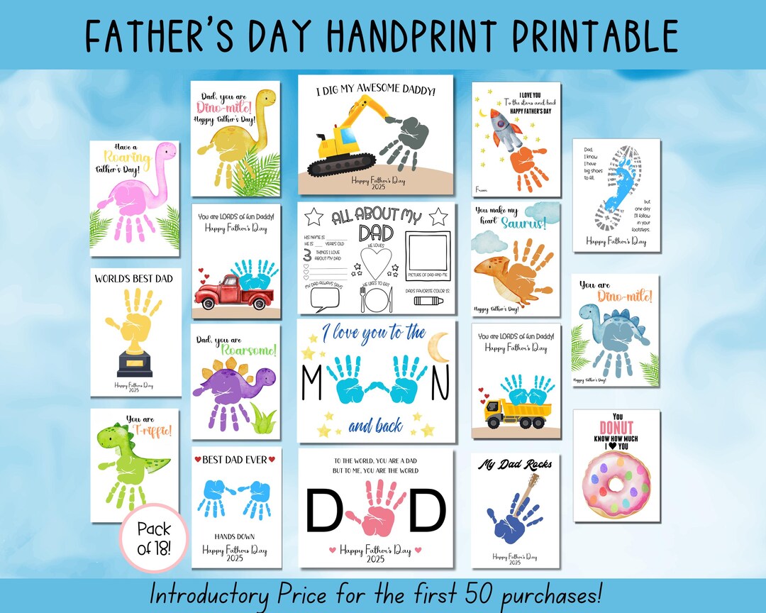 Father's Day Printable, Fathers Day Art Bundle, Fathers Day Gift ...