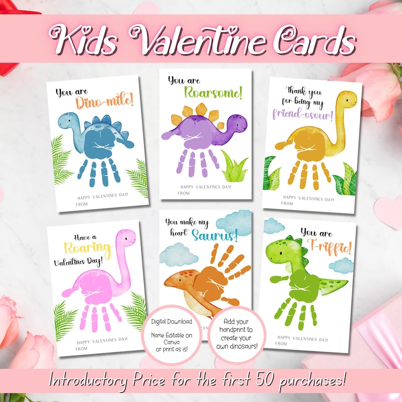 Dinosaur Valentine Clipart - Etsy