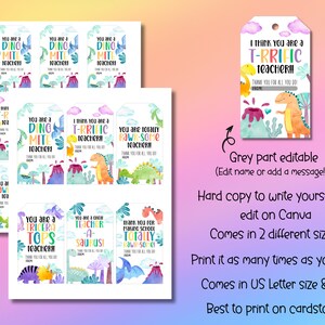 EDITABLE Teacher Appreciation Gift Tag, Staff Appreciation Gift Tag ...