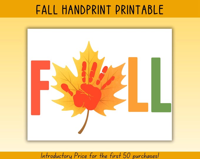 Fall Handprint Craft Bundle, Fun Fall Handprint Art, Fall Craft ...