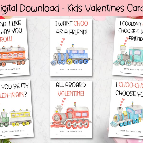 Train Valentine - Etsy