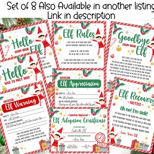 EDITABLE Elf Goodbye Letter, Elf Departure Letter, Elf Farewell Letter ...