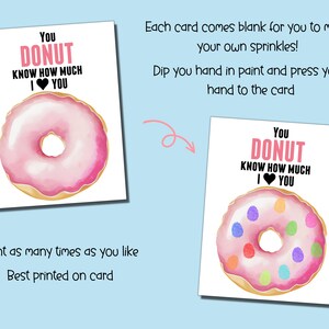 Father's Day Printable, Donut Fingerprint Art, Fathers Day Gift ...