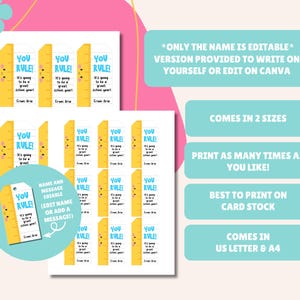 EDITABLE You Rule School Gift Tag, Back to School Gift Tag, Teacher ...