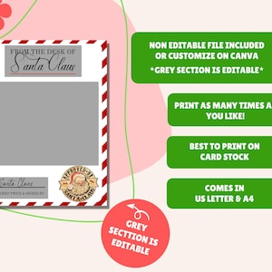 Letter From Santa on Christmas Morning, Printable Santa Stationary ...
