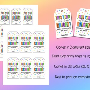 EDITABLE First Day of School Gift Tag Back to School Gift - Etsy