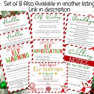 EDITABLE Elf Warning, Elf Behaviour Letter, Elf Naughty Letter Elf ...