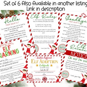 EDITABLE Elf Letter Set, Elf Welcome Letter, Elf Arrival Letter, Elf ...
